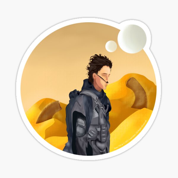 "Paul Atreides. Dune Moons" Sticker for Sale by MariRiUA | Redbubble