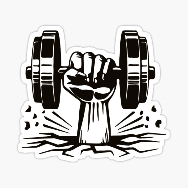 "Dumbbell Weight " Sticker for Sale by kmsnyder | Redbubble