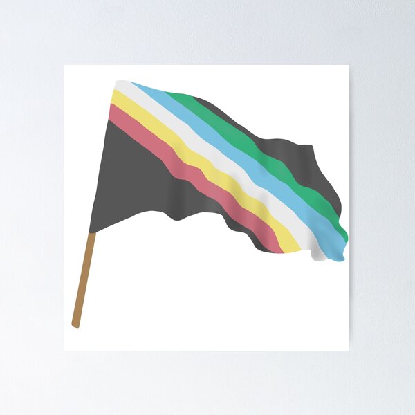 "Disability pride flag " Poster for Sale by Becky-Marie | Redbubble