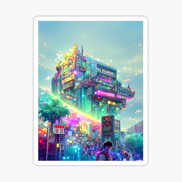 "Color Capital" Sticker for Sale by holosomnia | Redbubble