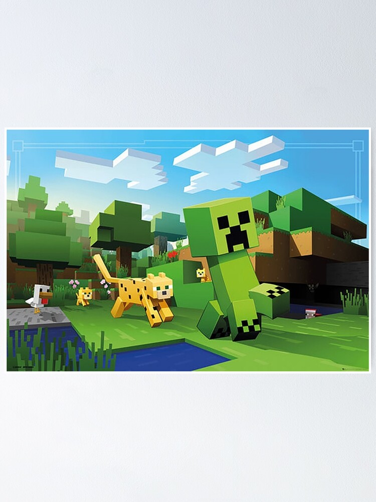 "Minecraft in the Wild" Poster for Sale by LovelyLily22 | Redbubble