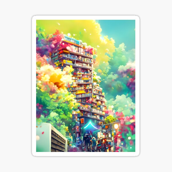 "Color District" Sticker for Sale by holosomnia | Redbubble