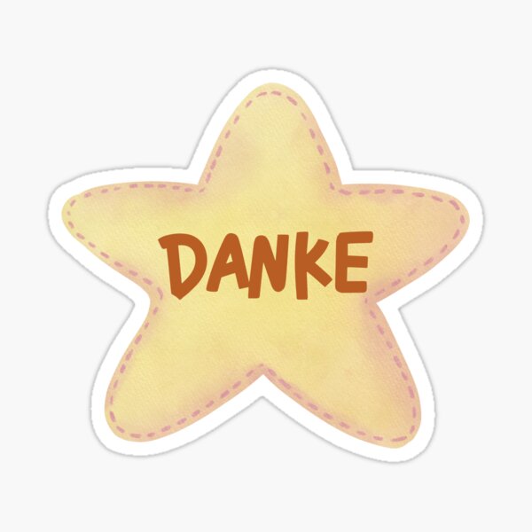 "DANKE" Sticker for Sale by IsaCria | Redbubble
