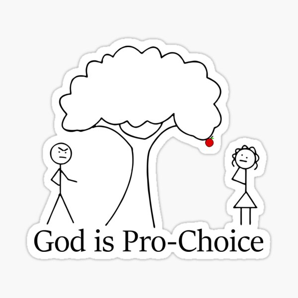 "Pro-choice" Sticker for Sale by DocFountain | Redbubble