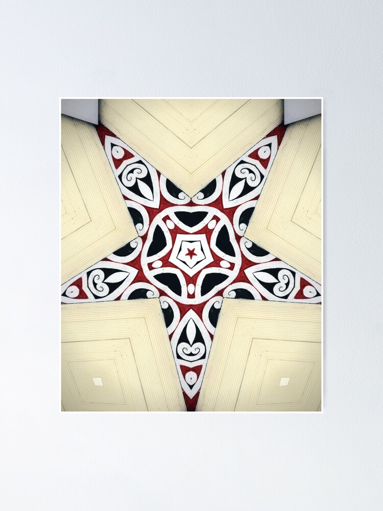"Polynesian Styled Star - Exotic Oriental Design" Poster for Sale by ...