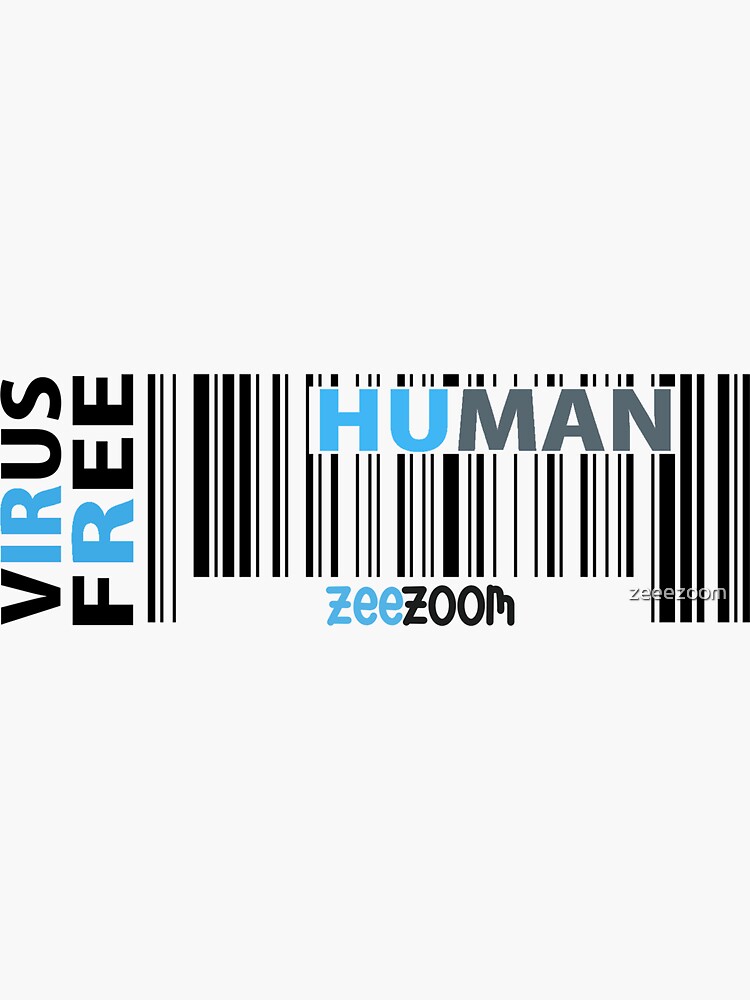 "bar code human " Sticker for Sale by zeeezoom | Redbubble