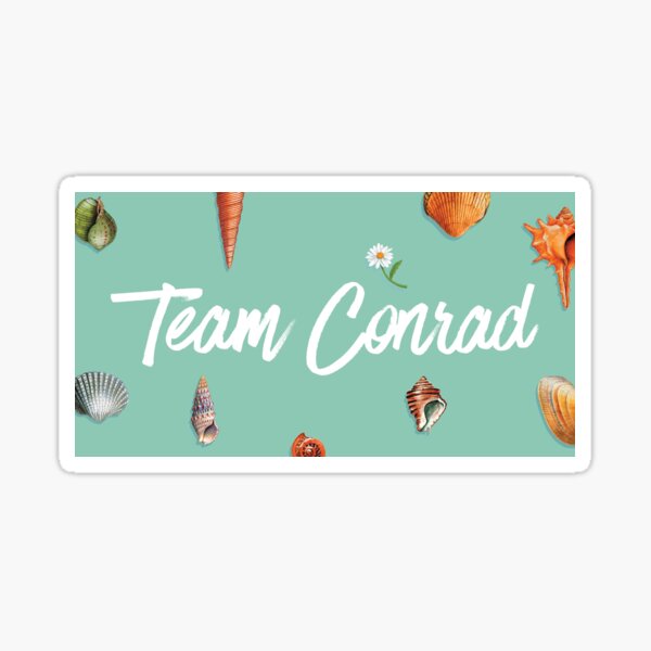 "Team Conrad - The Summer I Turned Pretty Sticker" Sticker for Sale by Anderson-Arte | Redbubble