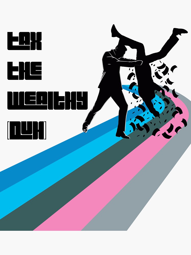 "Wealth Inequality" Sticker for Sale by Finnatees | Redbubble