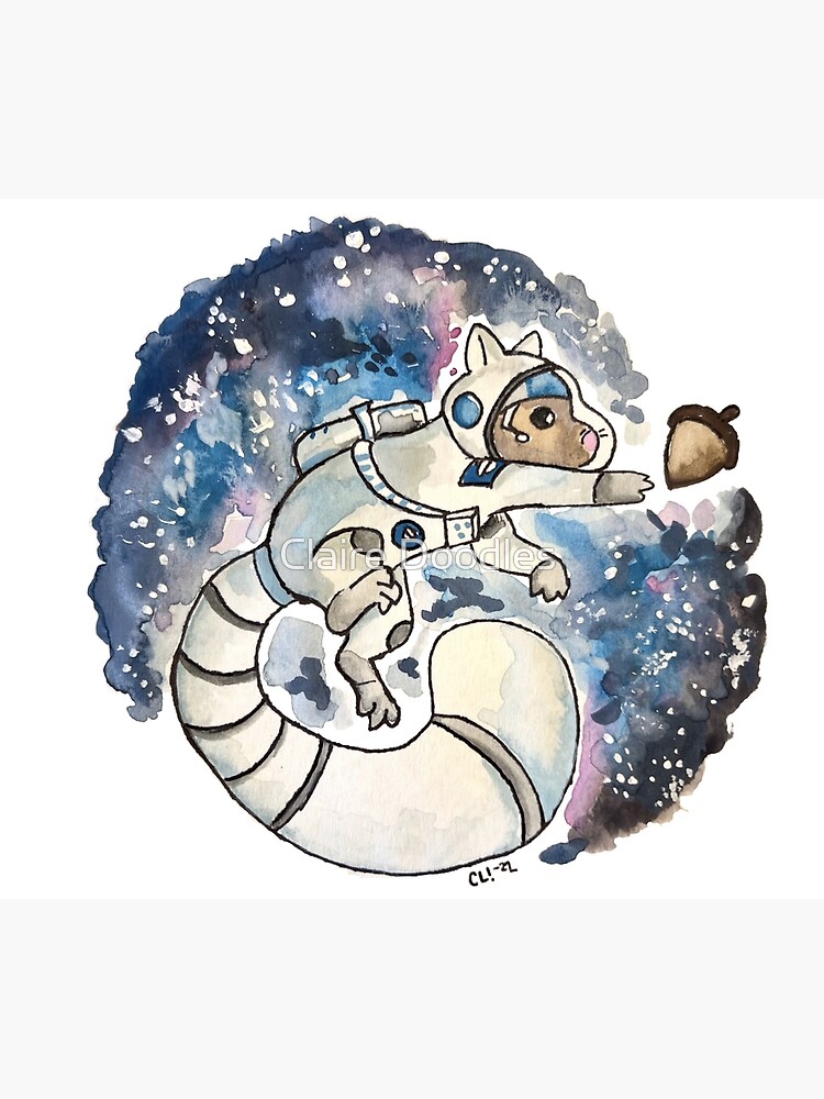 "Space Squirrel" Poster for Sale by Claire Doodles | Redbubble