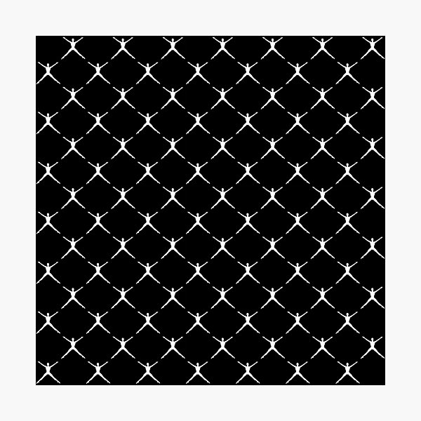 ""Danseur bossele (white on black)" ("Bulging Dancer") male ballet ...