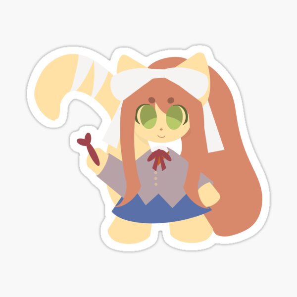"୨୧ Monika" Sticker for Sale by teanime | Redbubble