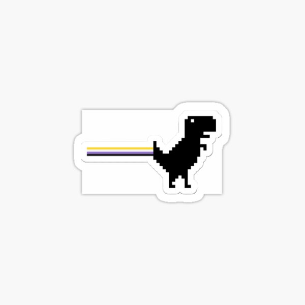 "Google Non-Binary Dinosaur " Sticker for Sale by dylansdrowsy | Redbubble