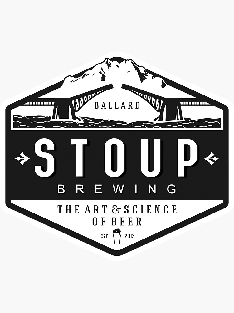 "Stoup Brewing" Sticker for Sale by ConstantinoTees | Redbubble