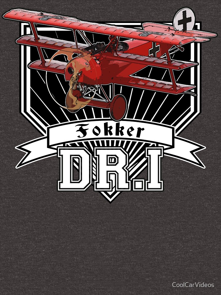 "Fokker DR1" T-shirt for Sale by CoolCarVideos | Redbubble | fokker dr1 ...