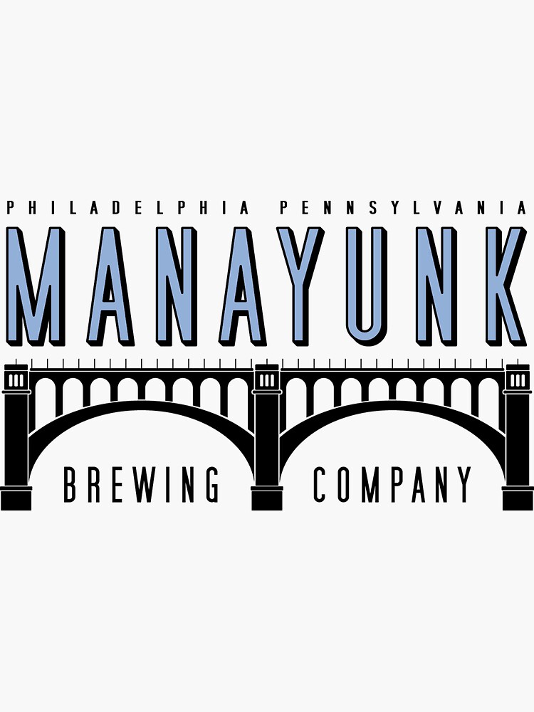 "Manayunk Brewing Company" Sticker for Sale by ConstantinoTees | Redbubble