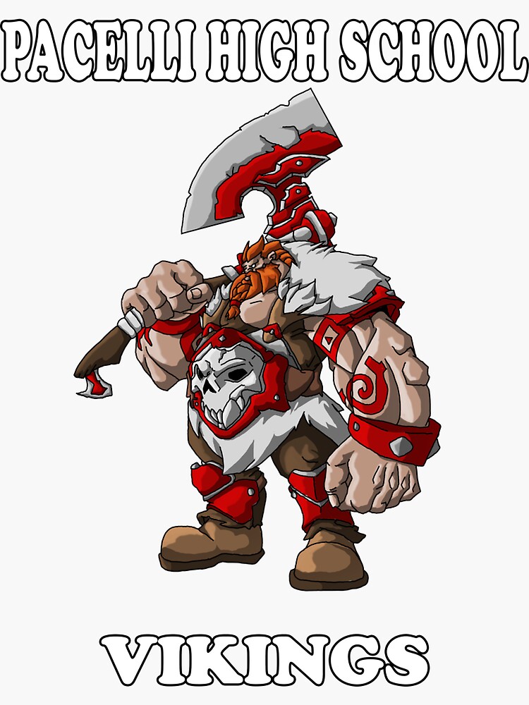 "Pacelli High School Vikings" Sticker for Sale by WickedArt5 | Redbubble