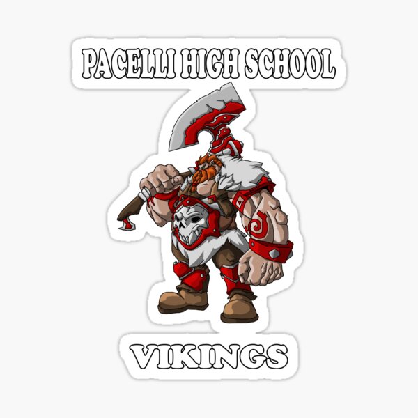 "Pacelli High School Vikings" Sticker for Sale by WickedArt5 | Redbubble