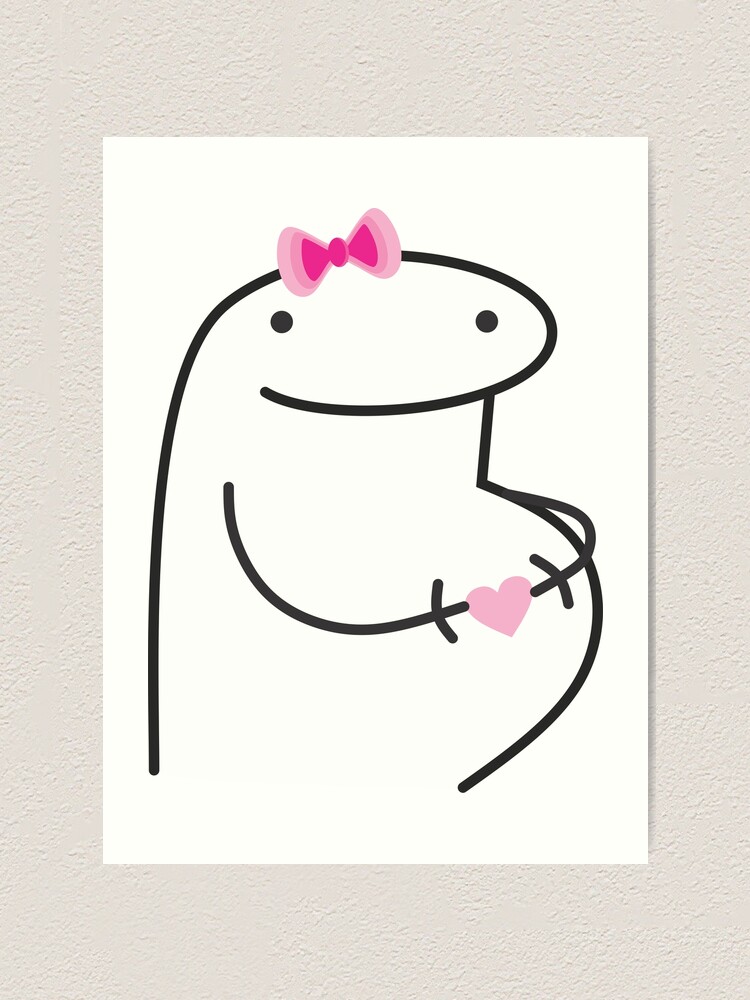 "Pregnant Flork!!" Art Print for Sale by PayARTtention | Redbubble