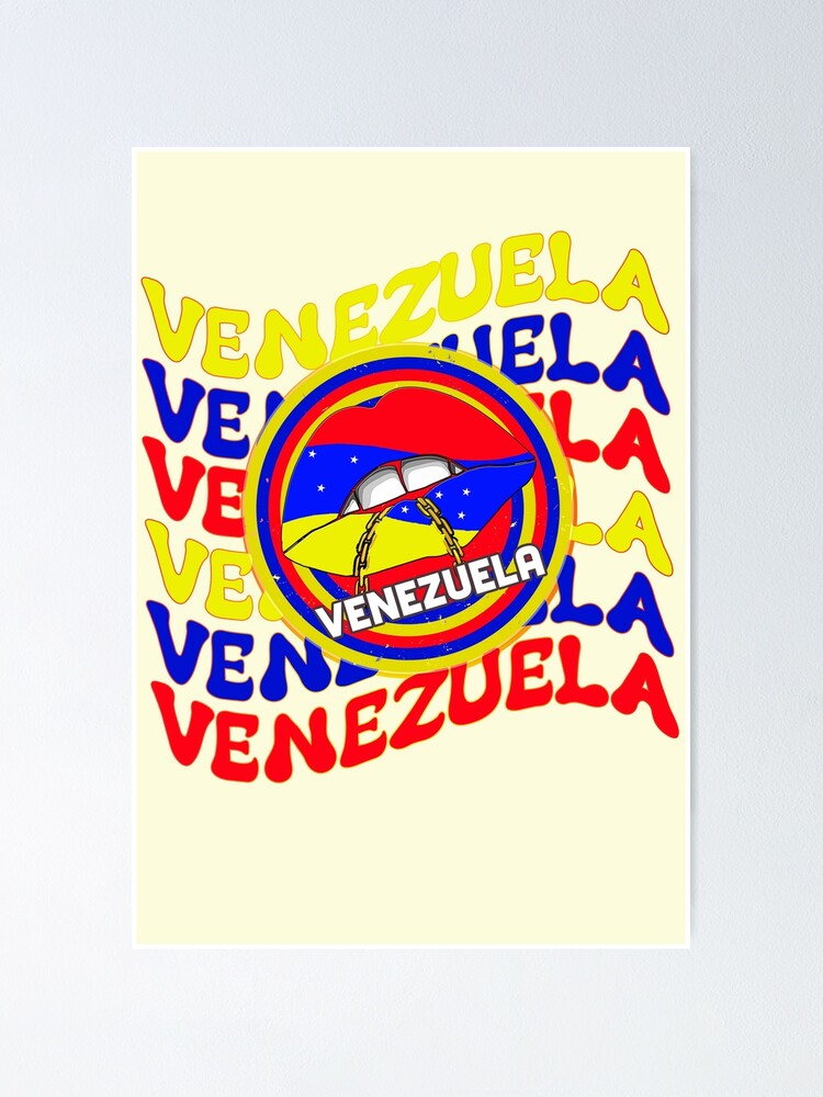 "Venezuela Flag Venezuelan Pride Lips" Poster for Sale by ...