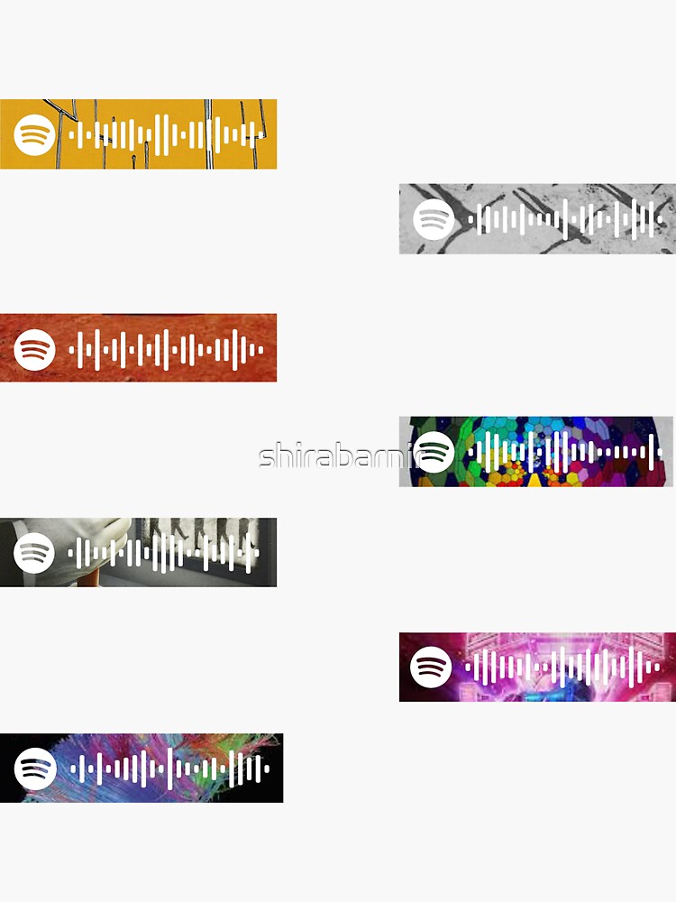 "Muse Albums - Spotify Codes" Sticker for Sale by shirabarnir | Redbubble