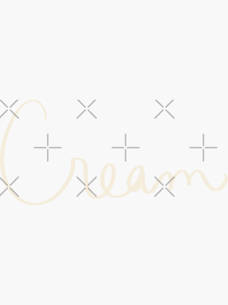 "Cream/Crema" Sticker for Sale by abeink | Redbubble