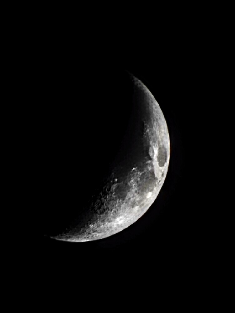 "Half crest moon" Poster for Sale by RobsPerspective | Redbubble