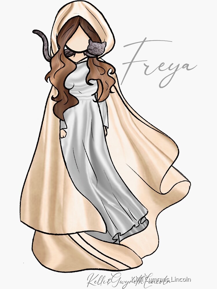 "Goddess Freya, Radiant Lady of Light and Love" Sticker for Sale by ...