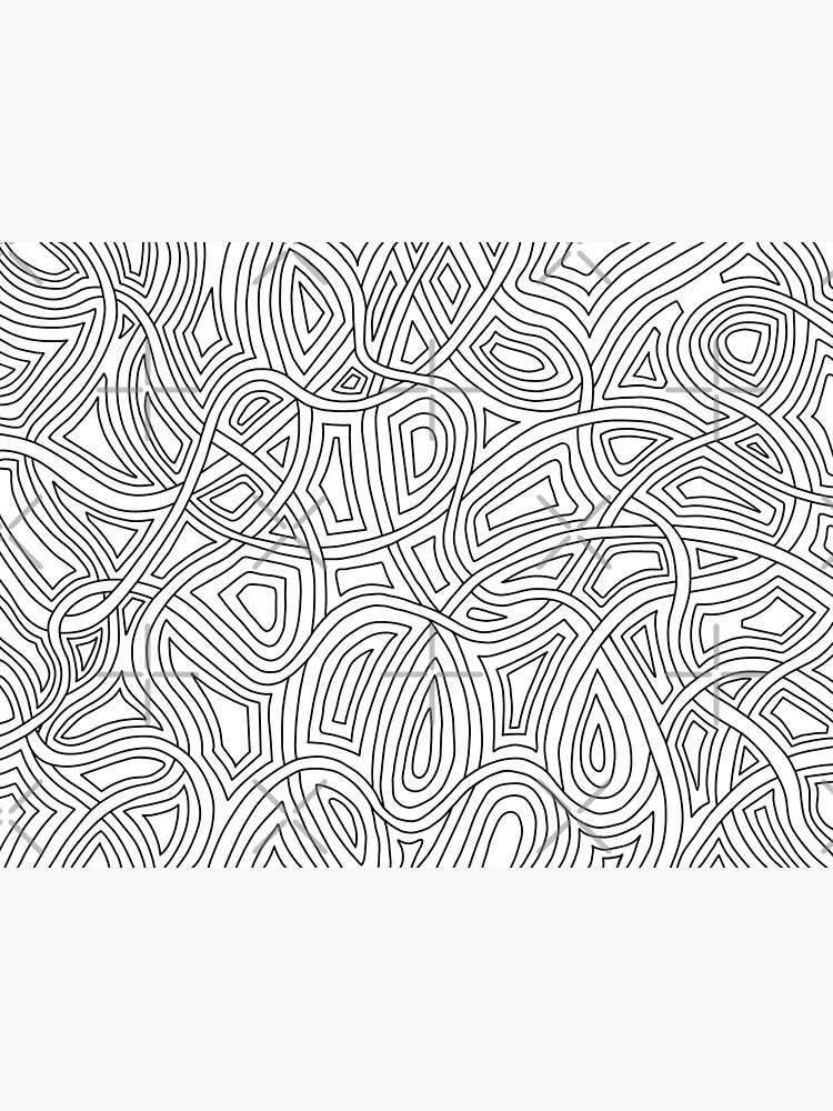 "Digital Line Art Doodle" Poster for Sale by Sonder-Design | Redbubble