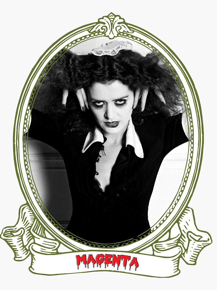 "Rocky Horror Magenta Portrait" Sticker for Sale by nixxart | Redbubble
