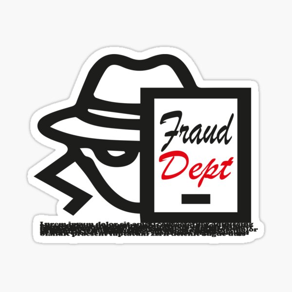 "Fraud Dept t-shirt ,fraud dept scamerica" Sticker for Sale by AdOmar ...