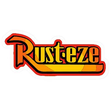 "Rust Eze Sticker" Pin by zi store | Redbubble