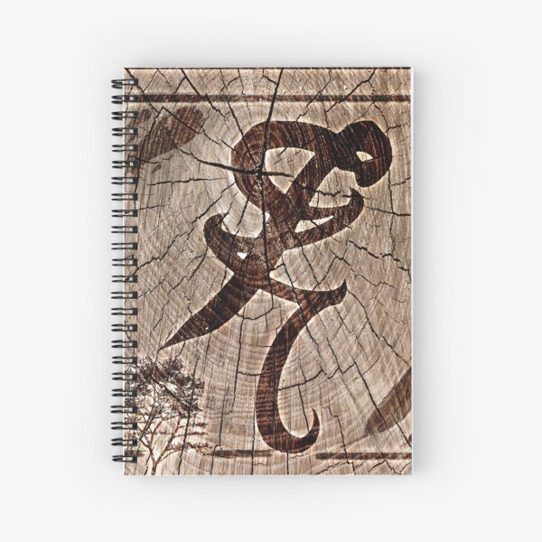"Wood Burned: Healing Rune" Spiral Notebook by AjDreamCraft | Redbubble