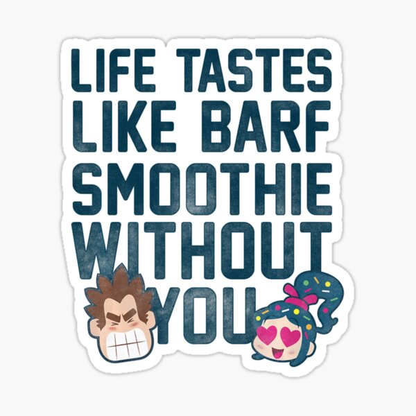 "Disney Wreck It Ralph 2 Barf Smoothie" Sticker for Sale by ...