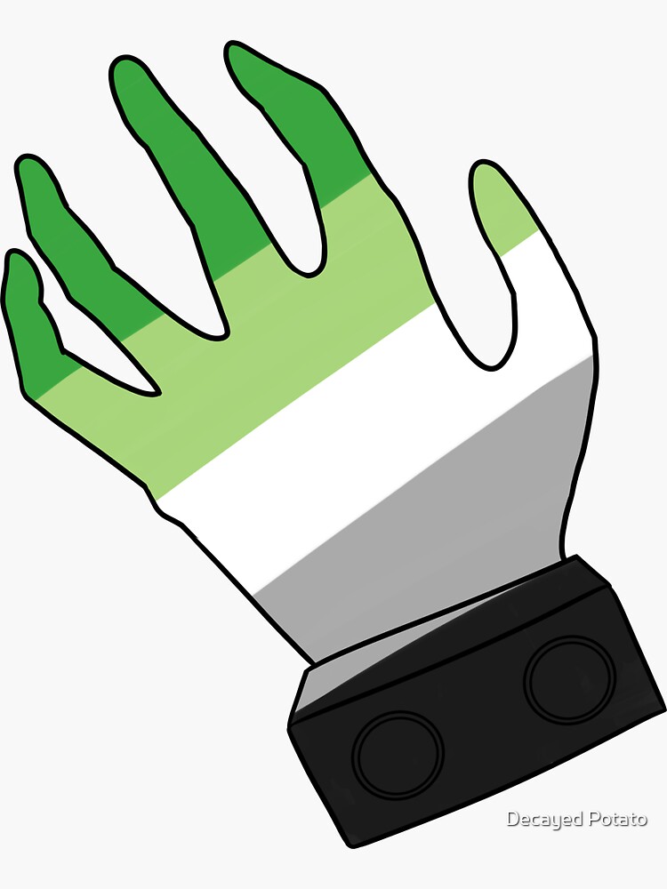 "Aromantic Shigaraki Hand" Sticker for Sale by AmitySonic | Redbubble