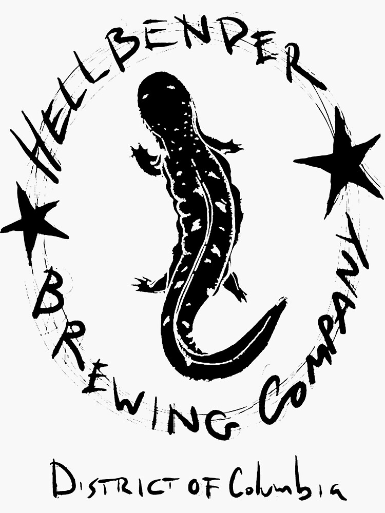 "Hellbender Brewing Company" Sticker for Sale by ConstantinoTees ...