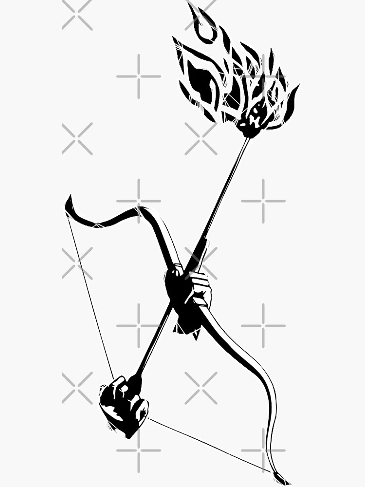 "Alert Person Activate Flaming Arrow Vintage" Sticker for Sale by ...