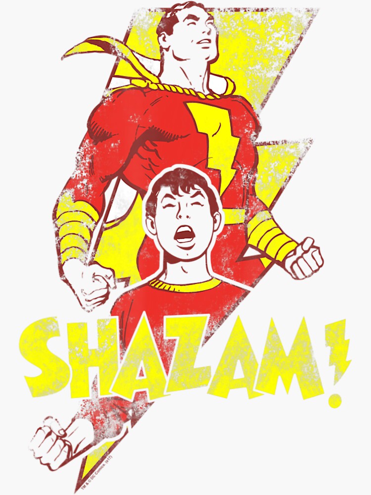 "Shazam! Transformation" Sticker for Sale by CadeLux | Redbubble