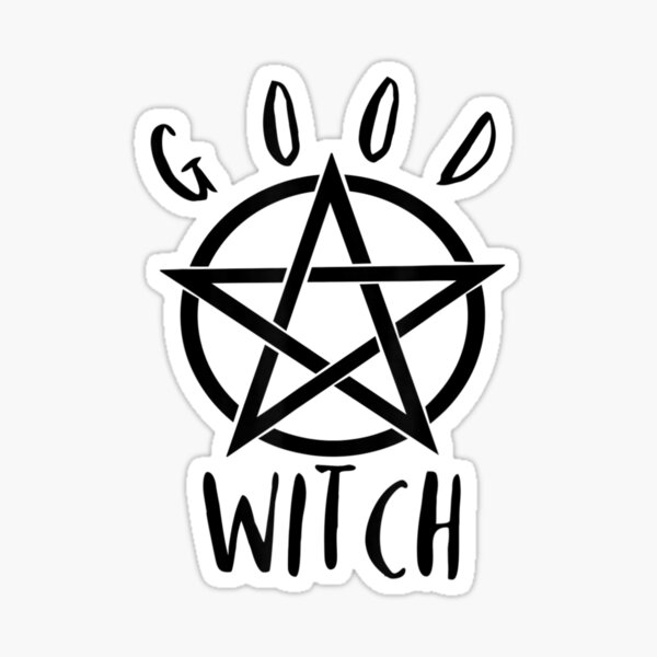 "Good Witch Pentagram Wicca Wiccan Halloween" Sticker for Sale by ...