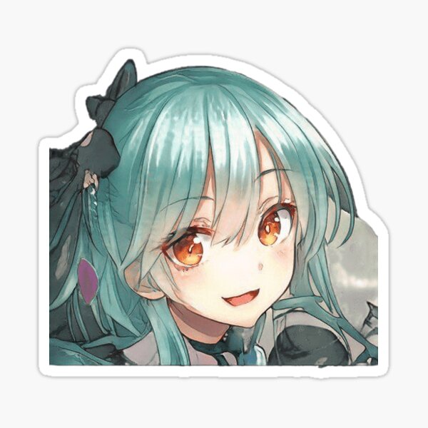 "happy anime girl" Sticker for Sale by vanestefani | Redbubble