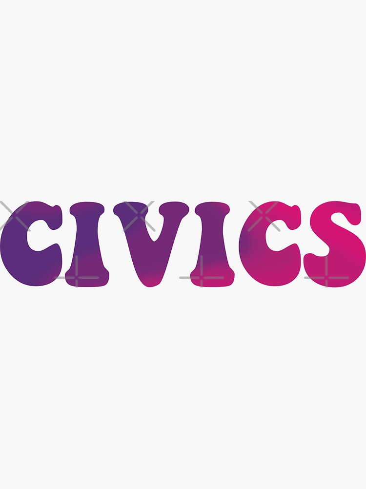 "civics school subject" Sticker for Sale by Kaleb Allen | Redbubble