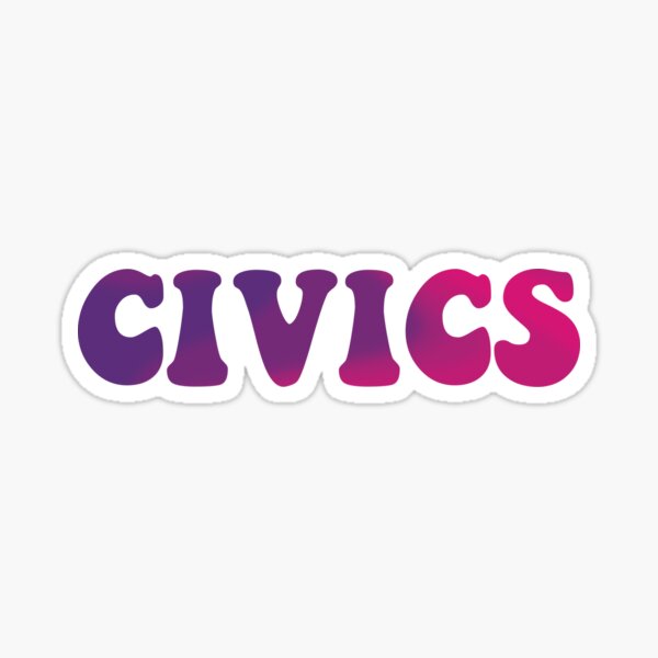 "civics school subject" Sticker for Sale by Kaleb Allen | Redbubble