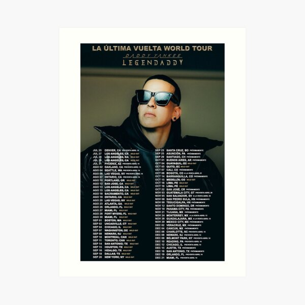 "Ultima World Tour 2022 Full Locations and Dates" Art Print for Sale by ...