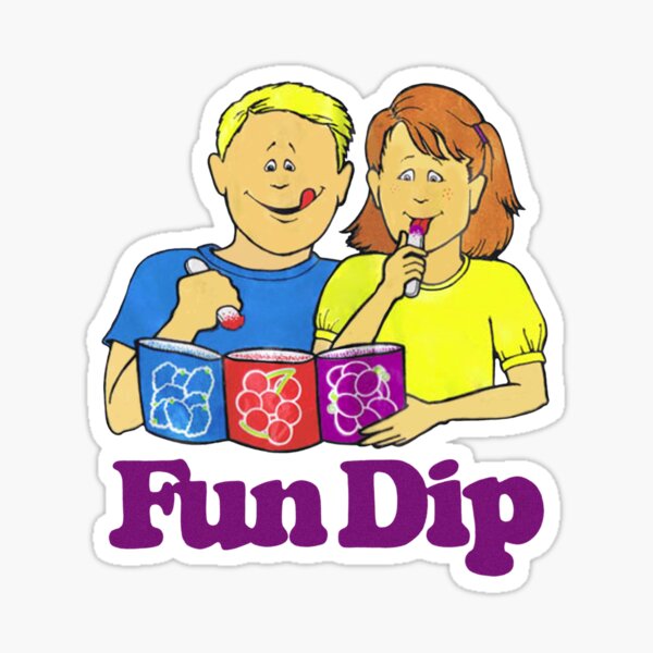 "Fun Dip" Sticker for Sale by Retro Active | Redbubble