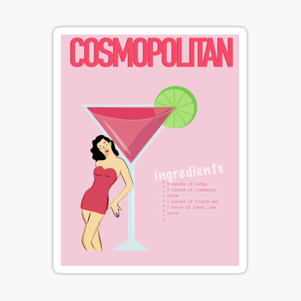 "cosmo " Sticker for Sale by elenimich | Redbubble