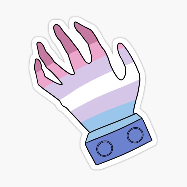 "Bigender Shigaraki Hand" Sticker for Sale by AmitySonic | Redbubble