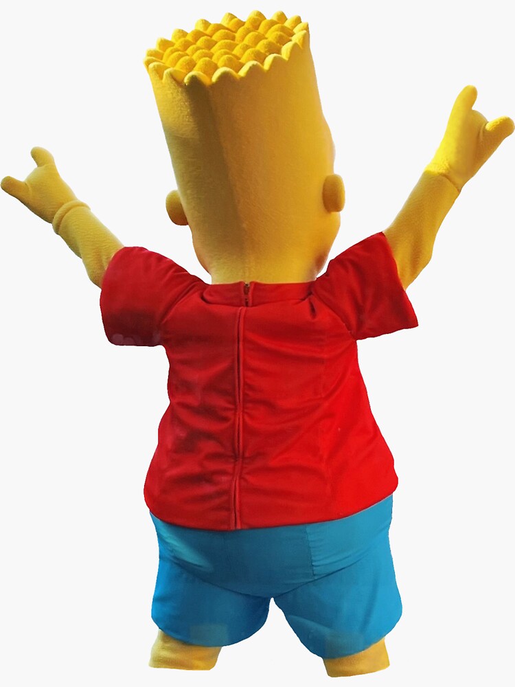 "Fuzzy Bart Simpson Rocking On" Sticker for Sale by Jadebrooklin53 ...