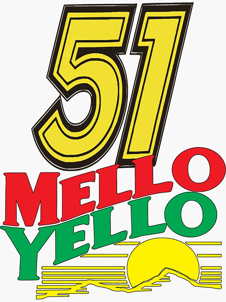 "51 Mello Yello Cole Trickle Days of Thunder" Sticker for Sale by ...