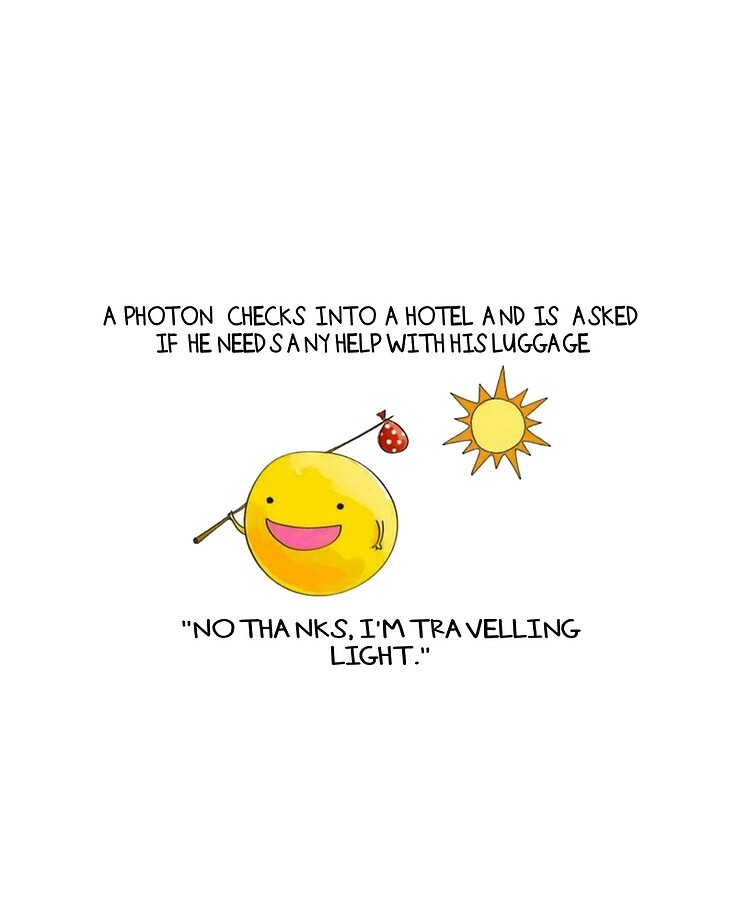 "A Photon Travelling Science Joke" iPad Case & Skin for Sale by ...