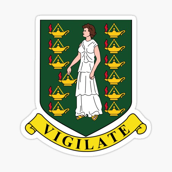 "Flag of the British Virgin Islands" Sticker by Tonbbo | Redbubble