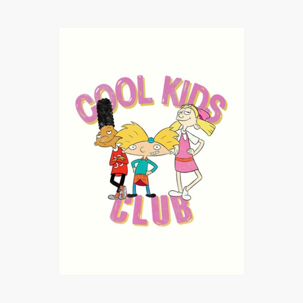 "Hey Arnold! Cool Kids Club Group Pose" Art Print for Sale by ...
